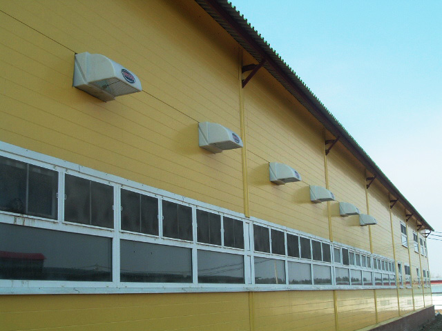 Air inlet wall for dairy barns by SKOV-SECCO