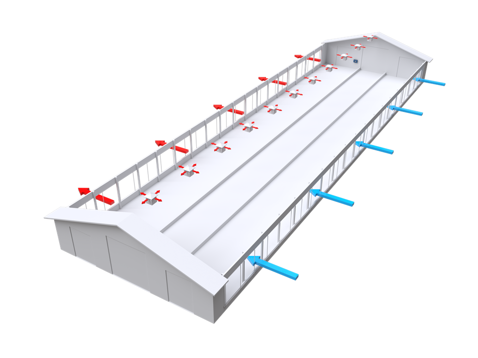 Natural ventilation system by SKOV-SECCO